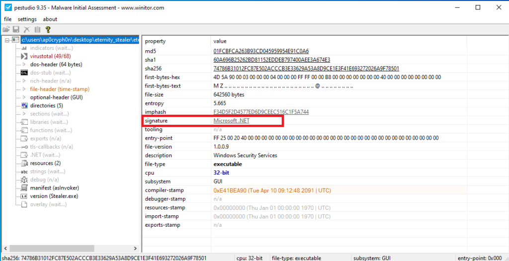 Technical Analysis of the Eternity Stealer | CloudSEK
